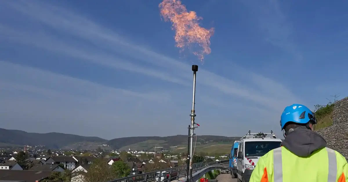Teil der Gasleitung an L117 wird außer Betrieb genommen