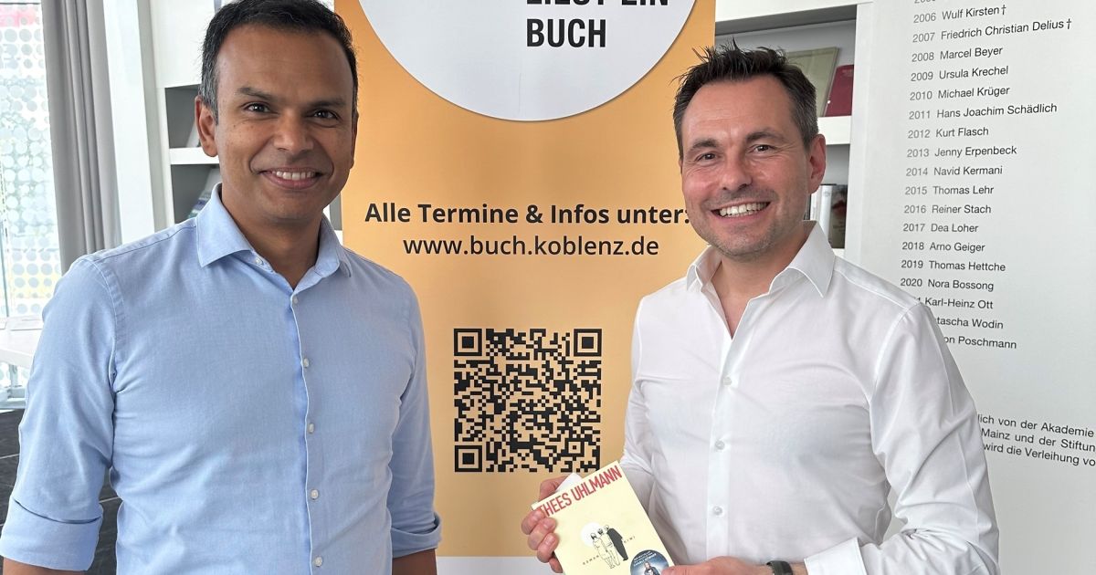 evm unterstützt Aktion „Koblenz liest ein Buch“